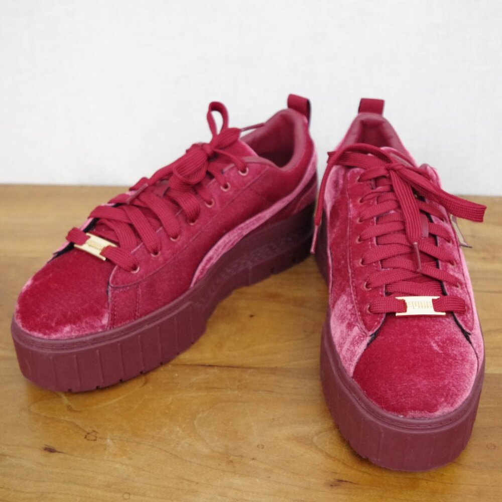 Puma Mayze Velvet Platform Sneaker Ladies' Size 11, 4… - Gem